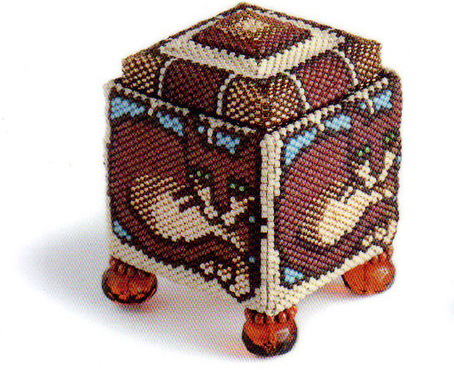Beaded Square Box - Beads, Beads, Beads!